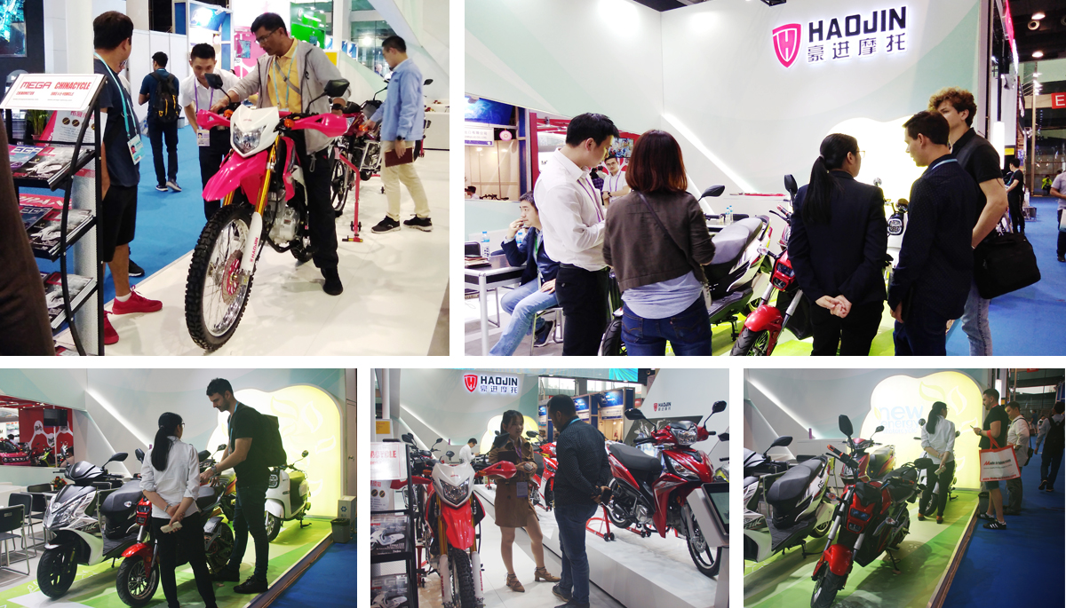 Haojin Motorcycle on Stage of the 125th Canton Fair - Guangzhou Haojin ...